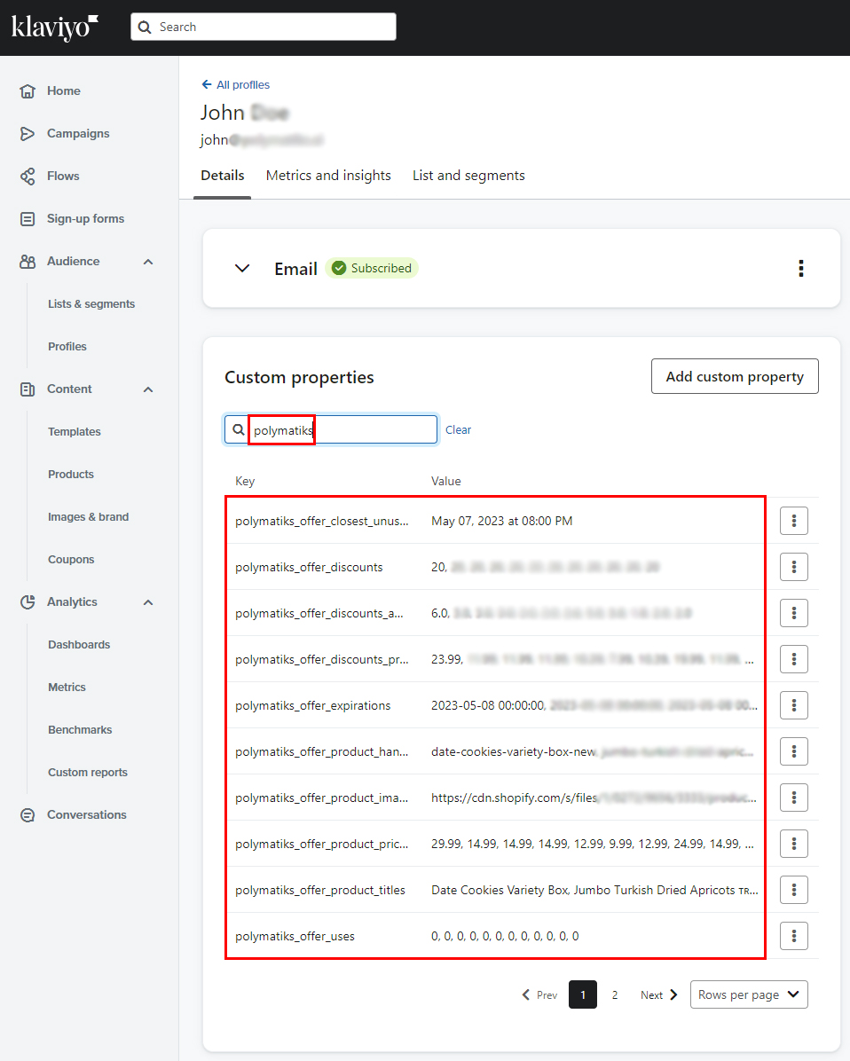 Klaviyo + Polymatiks Integration – Polymatiks